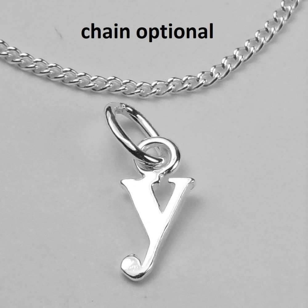 Sterling silver "Y" pendants necklaces | Glasstreats09