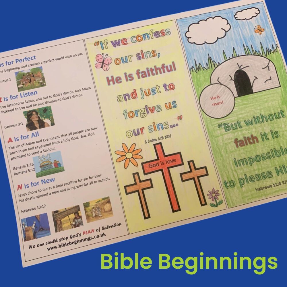 Free printable Bible Colouring Sheets with KJV / AV By Bible Beginnings ...
