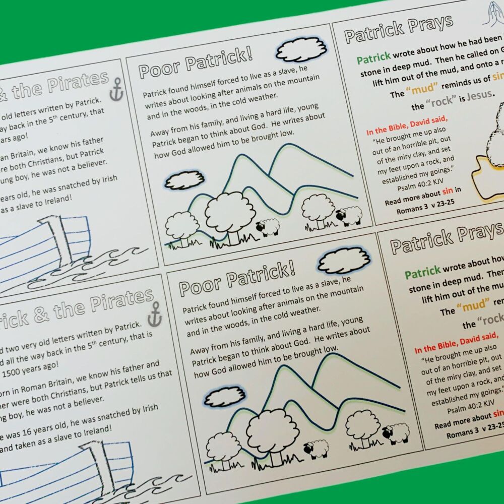 Free printable children's Bible colouring Gospel Tracts KJV/AV ...