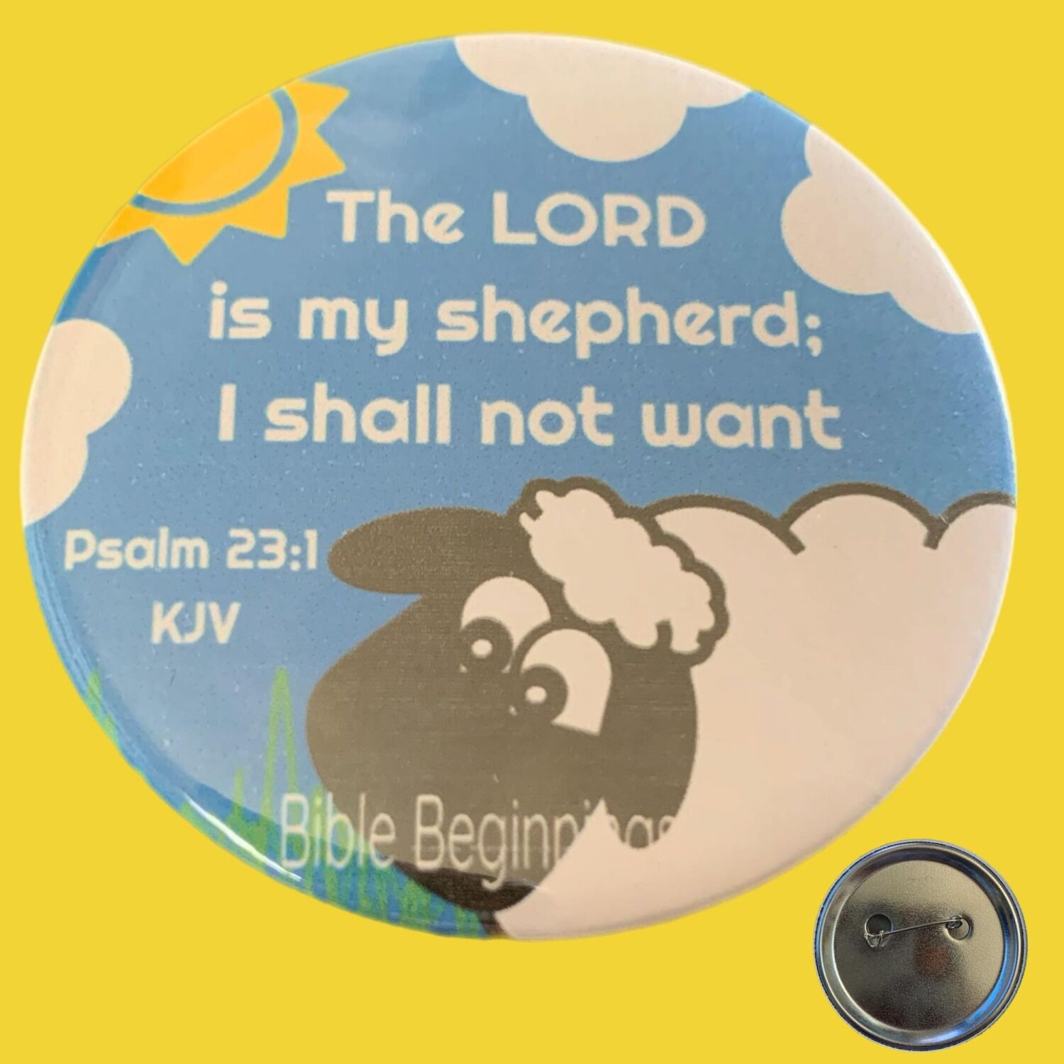 Fun Bible Badges for childrens Bible gifts with KJV / AV verses and ...