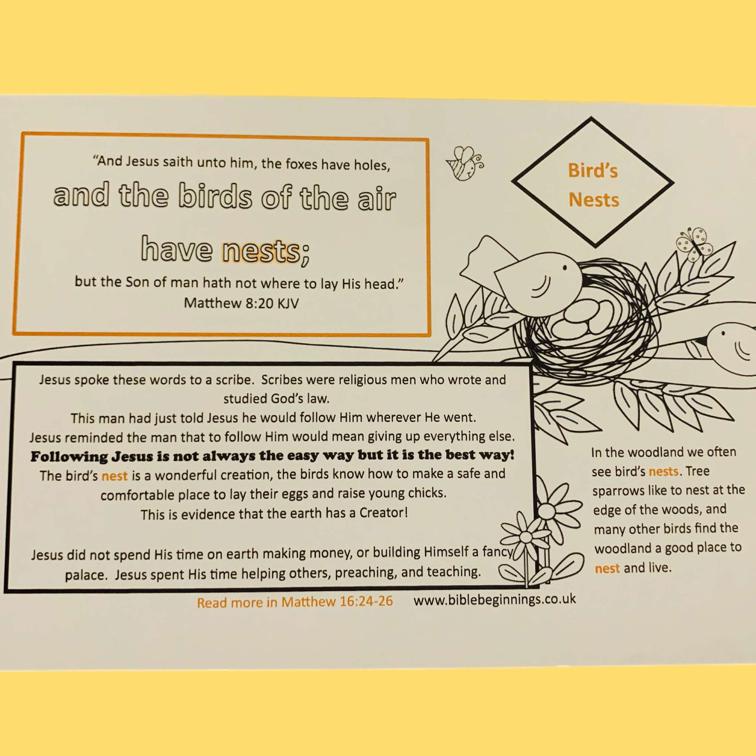 Free printable A5 KJV Bible colouring sheets by Bible Beginnings ...