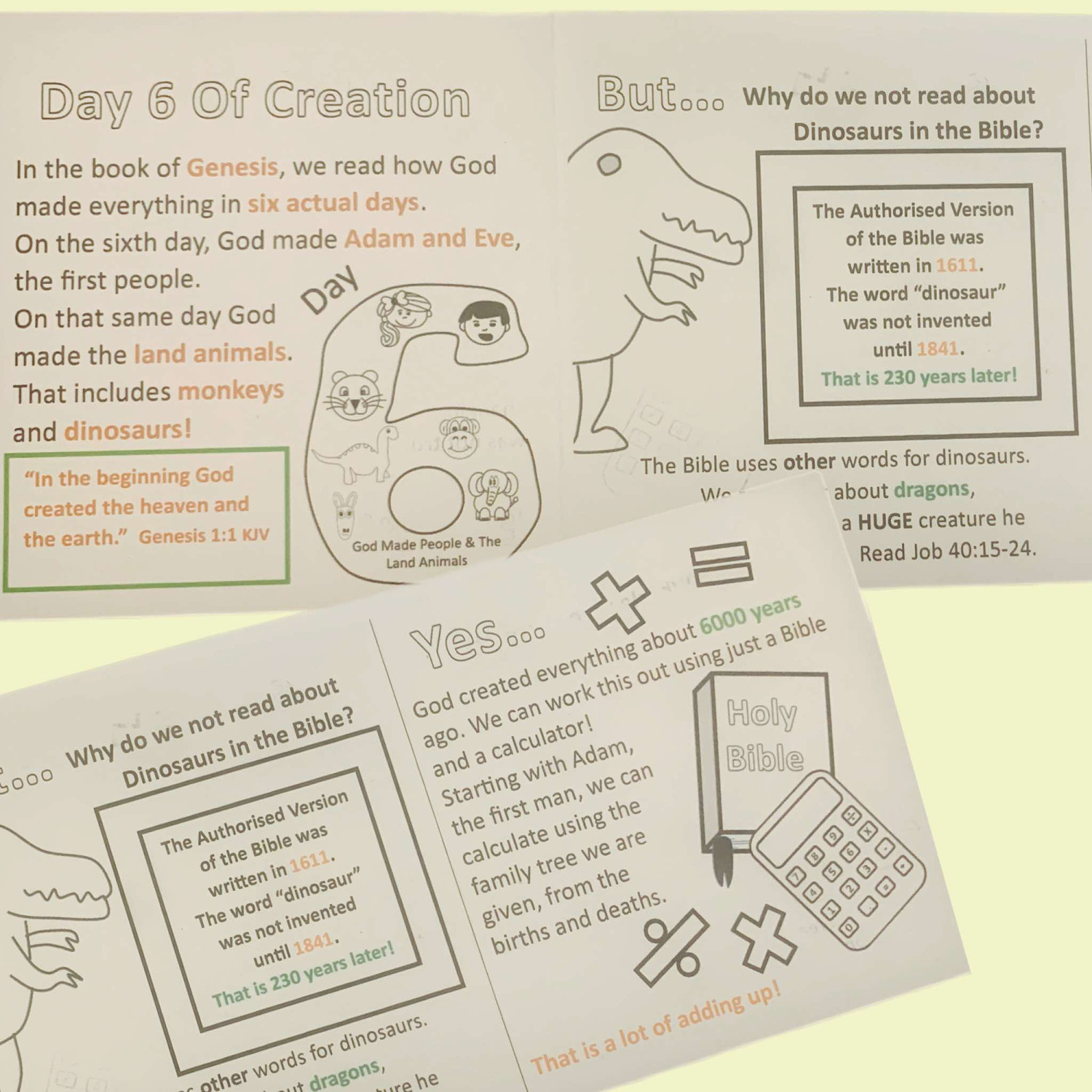 Free printable children's Bible colouring Gospel Tracts KJV/AV ...