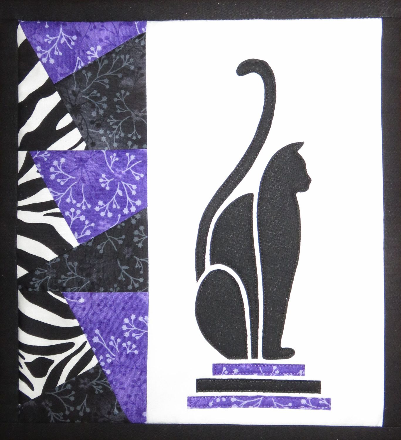 Cat - Art Deco Silhouette - Patchwork | Quilt Dragon Kits