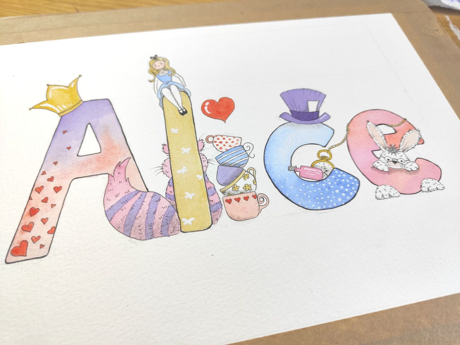 Illustrated Childrens Nursery Decor Names | Bespoke New Baby Gift ...