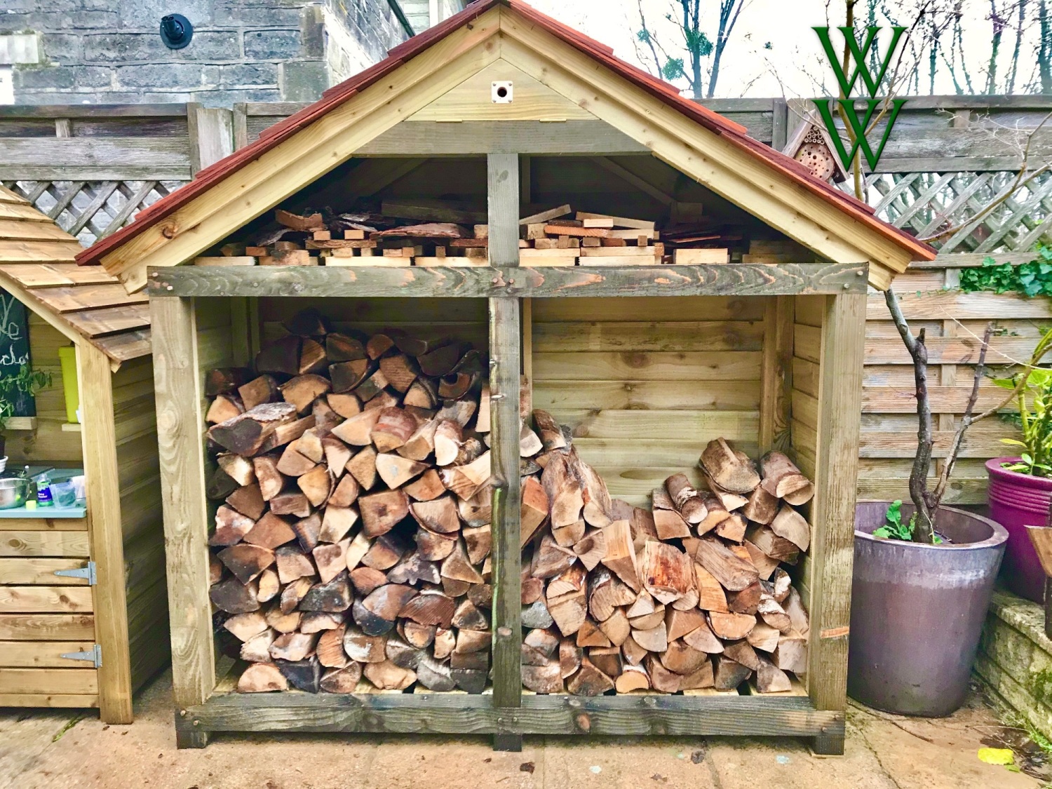 Wooden Log Stores - high quality, sturdy fire wood stores from The ...