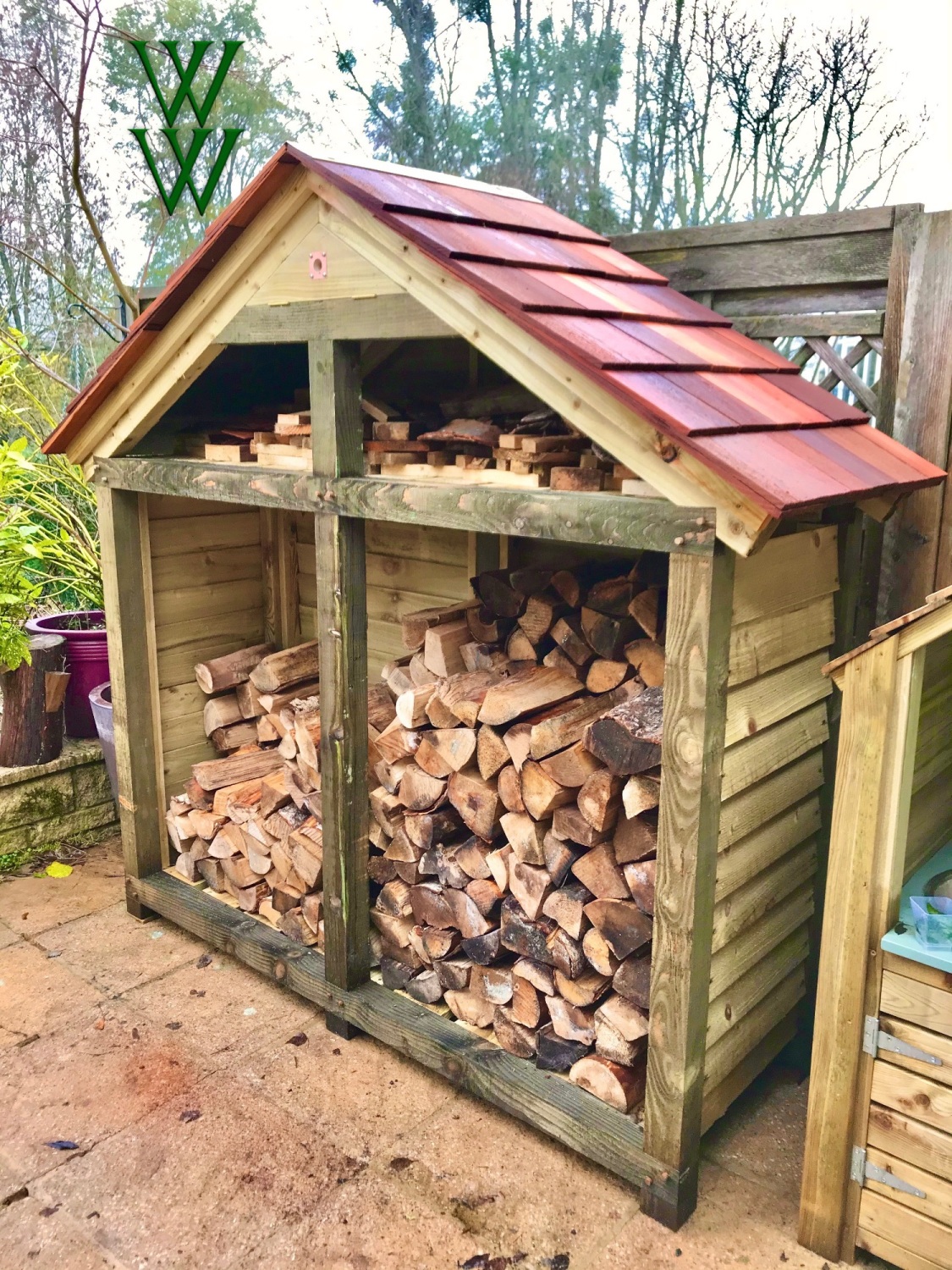 Wooden Log Stores - high quality, sturdy fire wood stores from The ...
