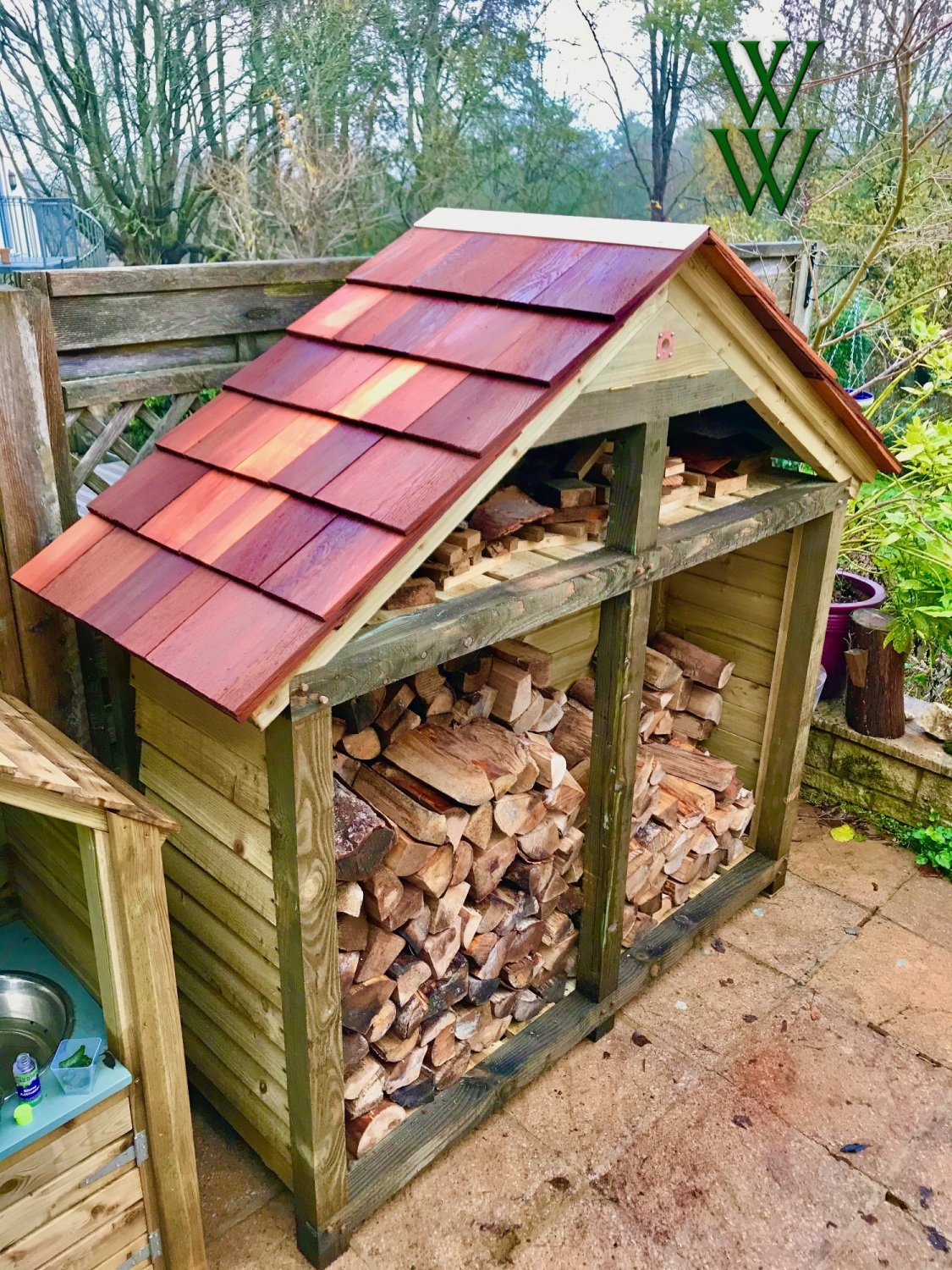 Wooden Log Stores - high quality, sturdy fire wood stores from The ...