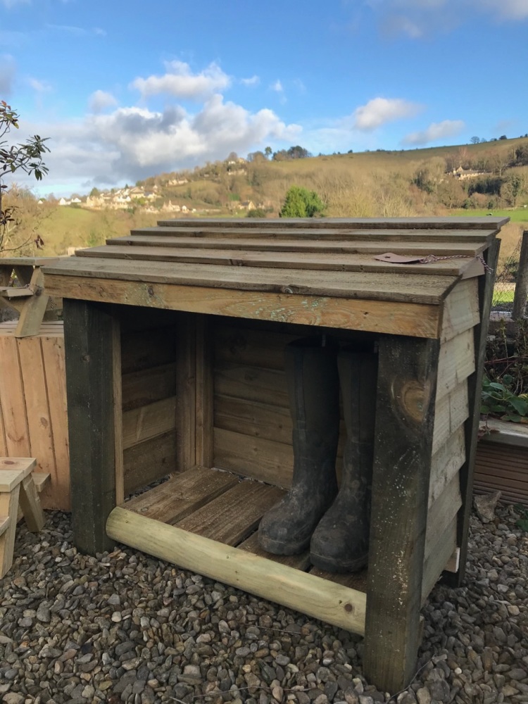 Timber garden stores for boots, tools, and more - The Woodchester ...