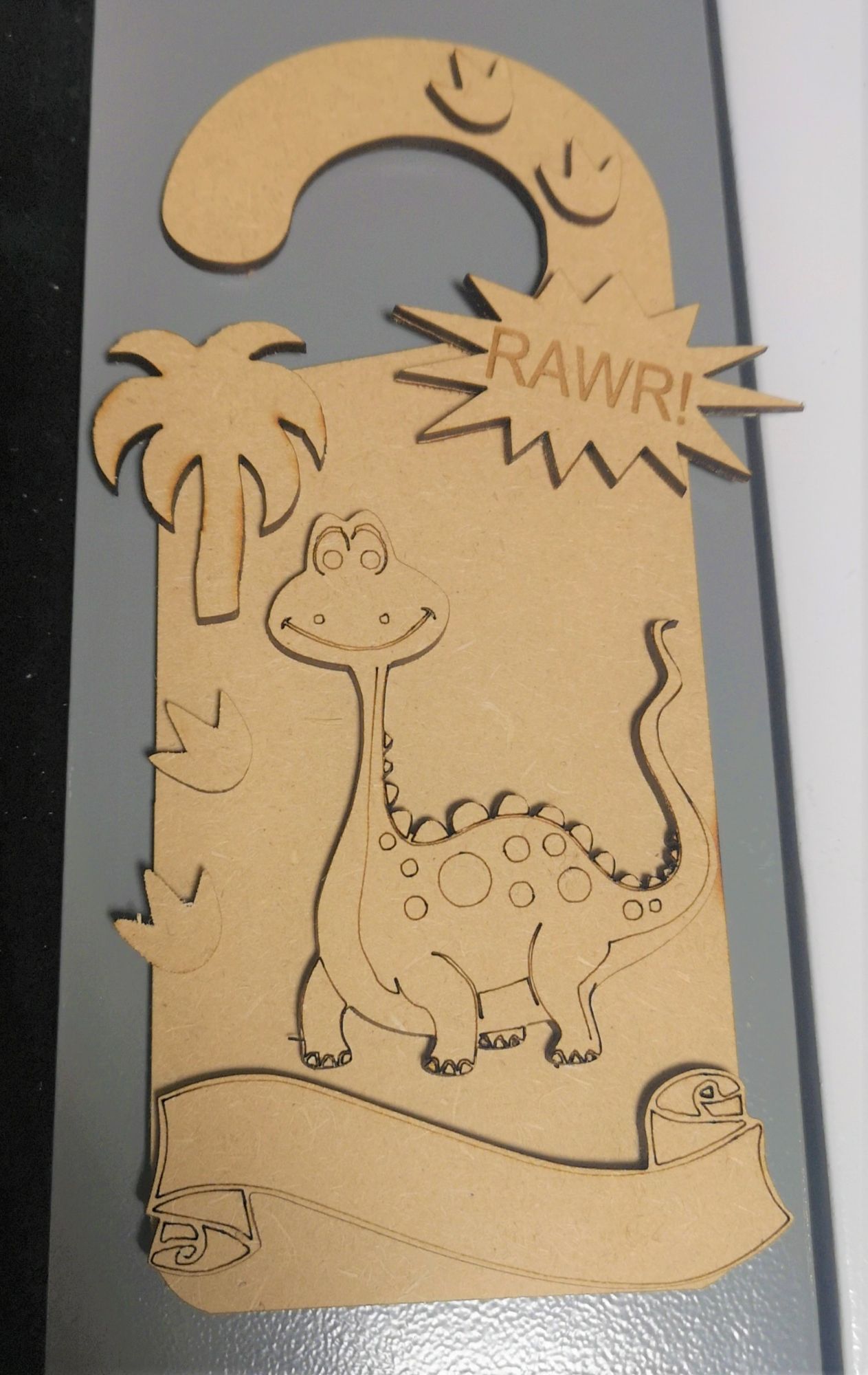 Dinosaur Door Hangers for Crafting