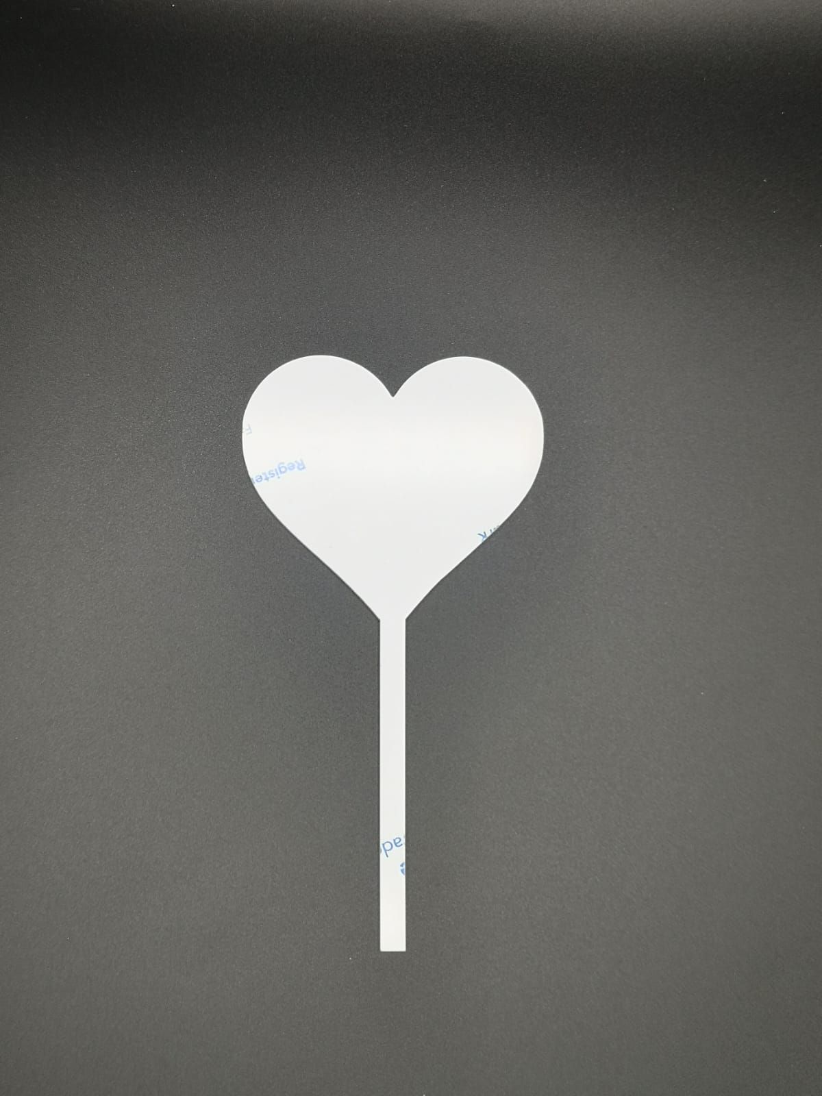 15cm Heart Acrylic Cake Topper