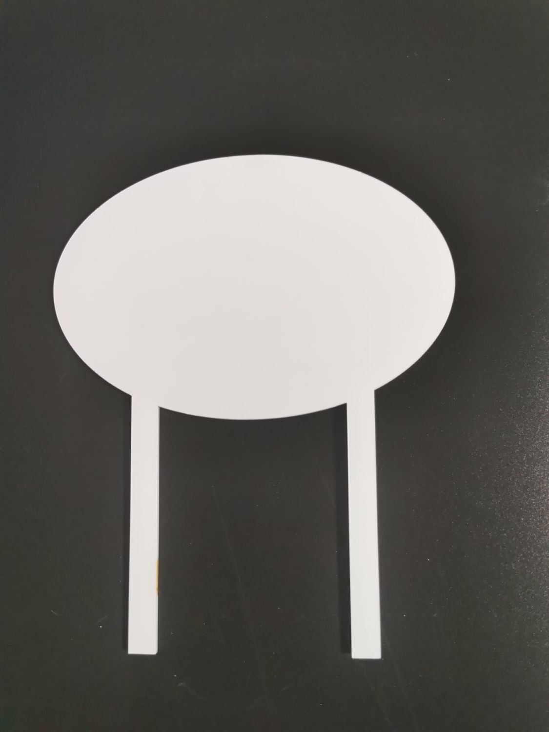 Clear Oval Cake Topper - 15cm x 18cm