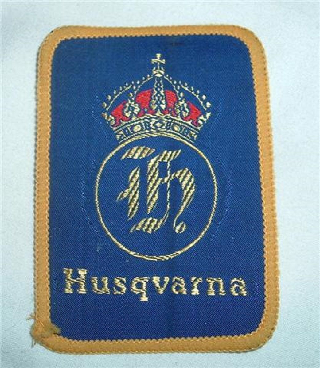 Husqvarna embroidered cloth badge..