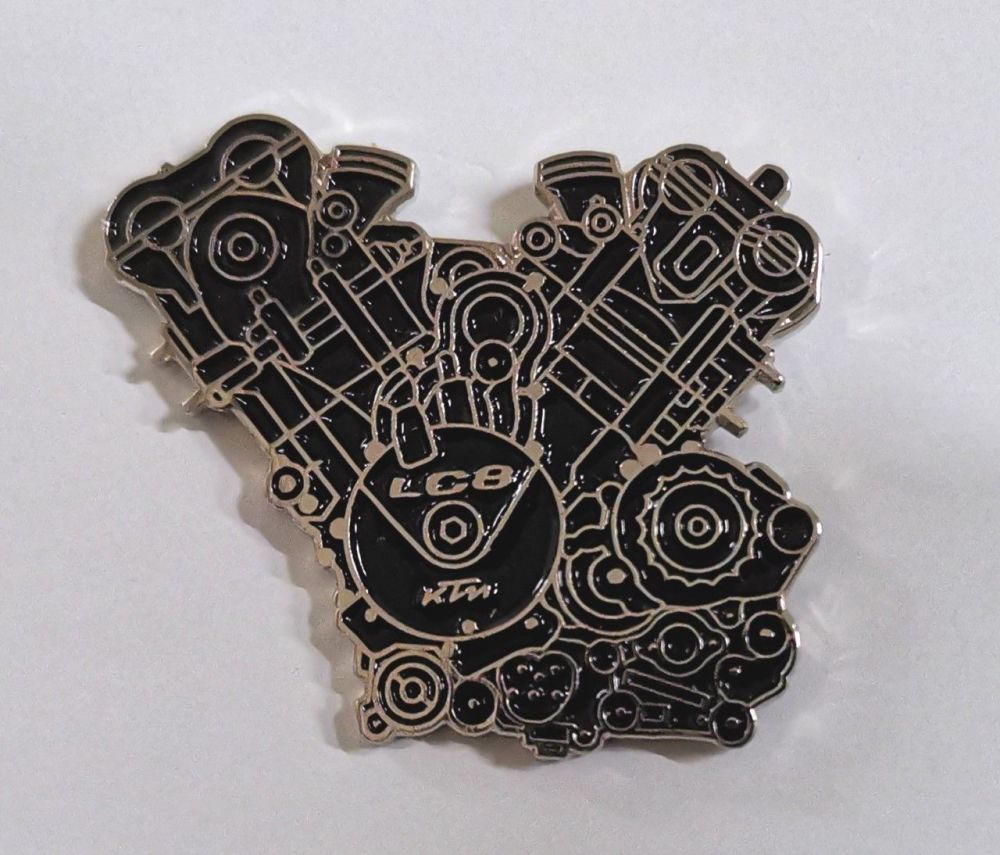 As KTM V Twin motor lapel pin badge (0931)