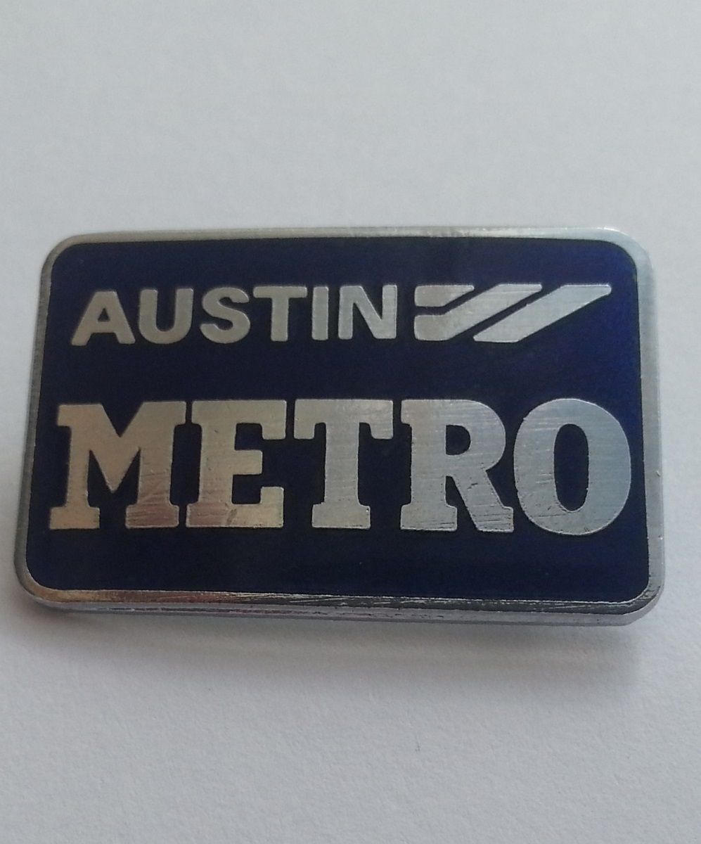 Austin Metro lapel pin badge