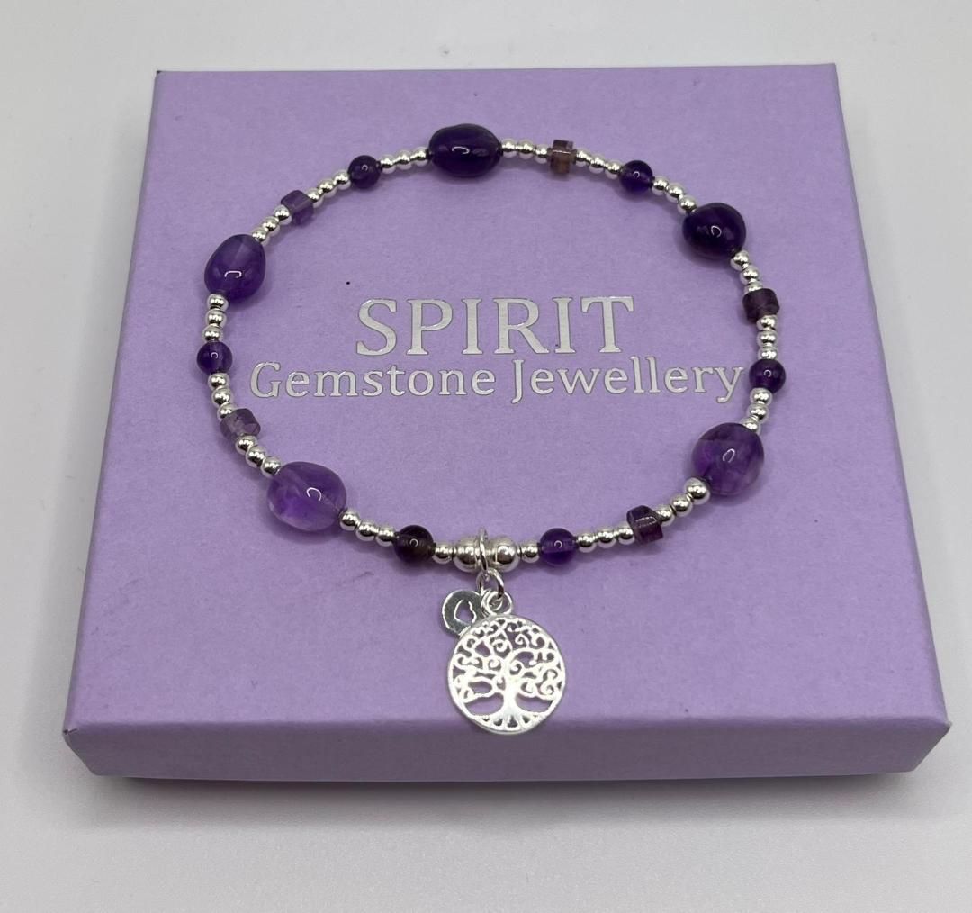 Family Tree Bracelet - Amethyst