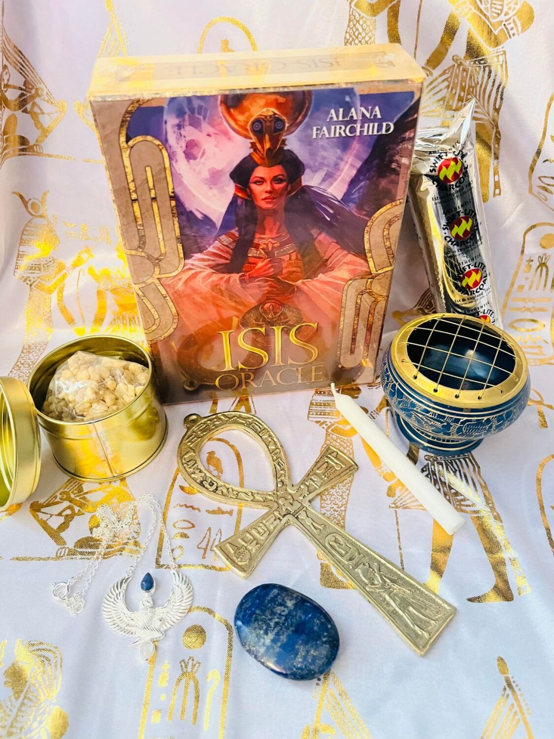 Isis Ritual kit - White Altar Cloth