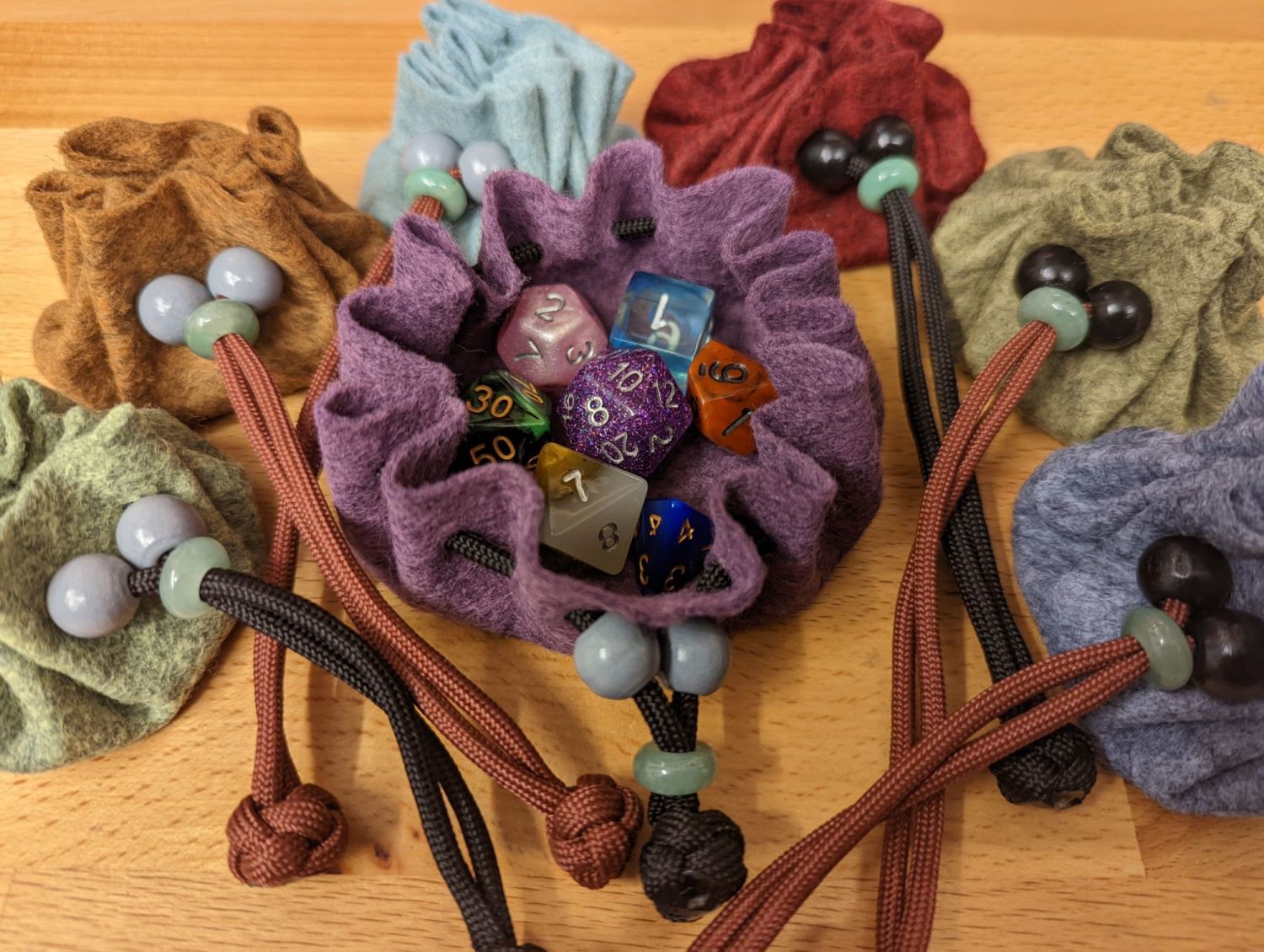 Felt Dice Bag