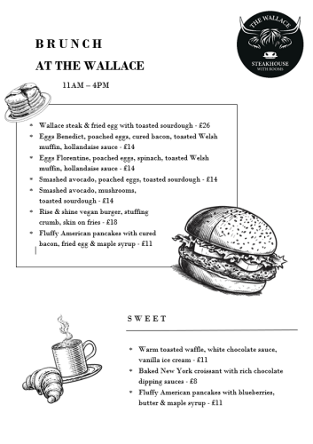 The Wallace Steakhouse Menu's