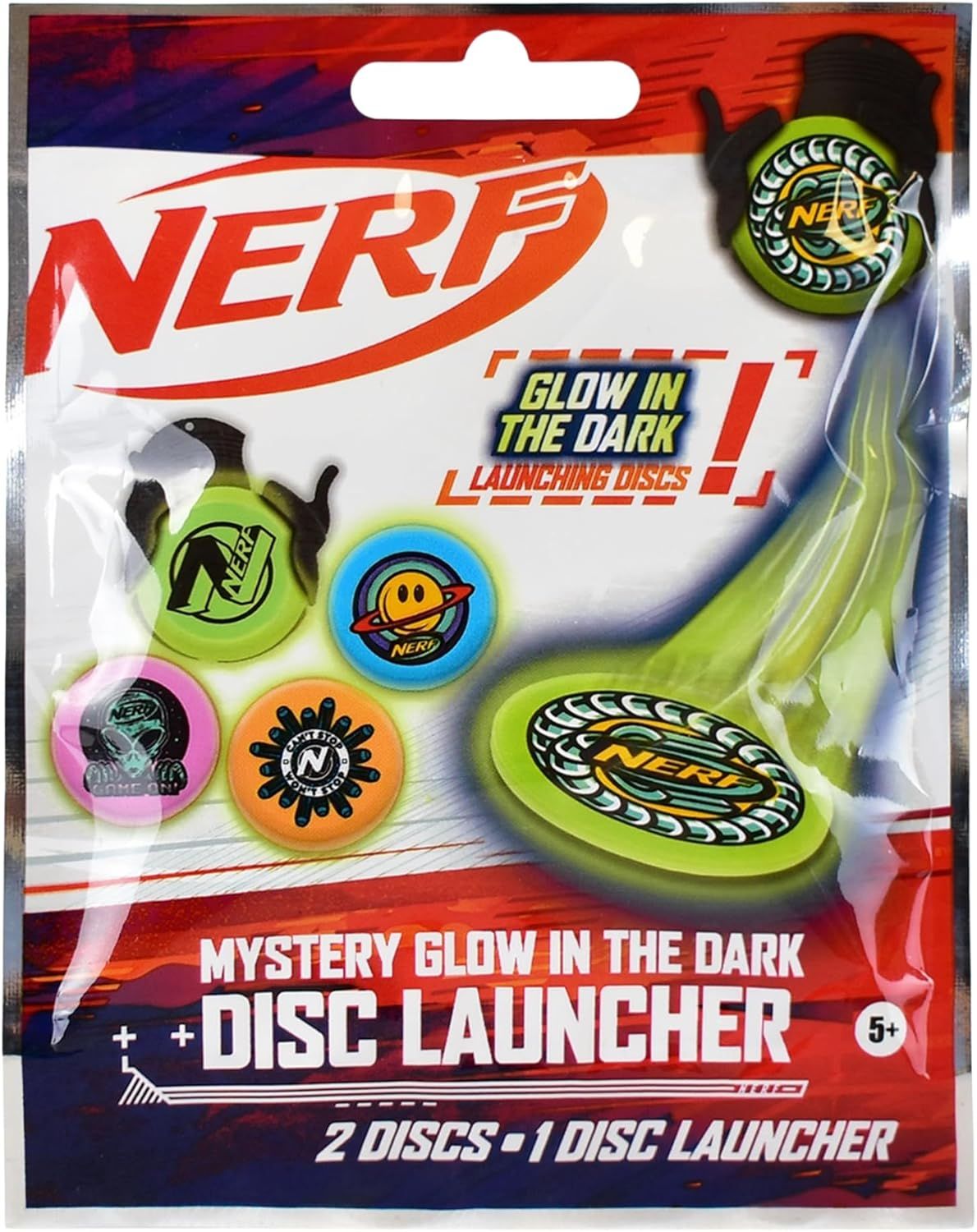 Nerf Disc Launcher Glow in the Dark - Blind Bag