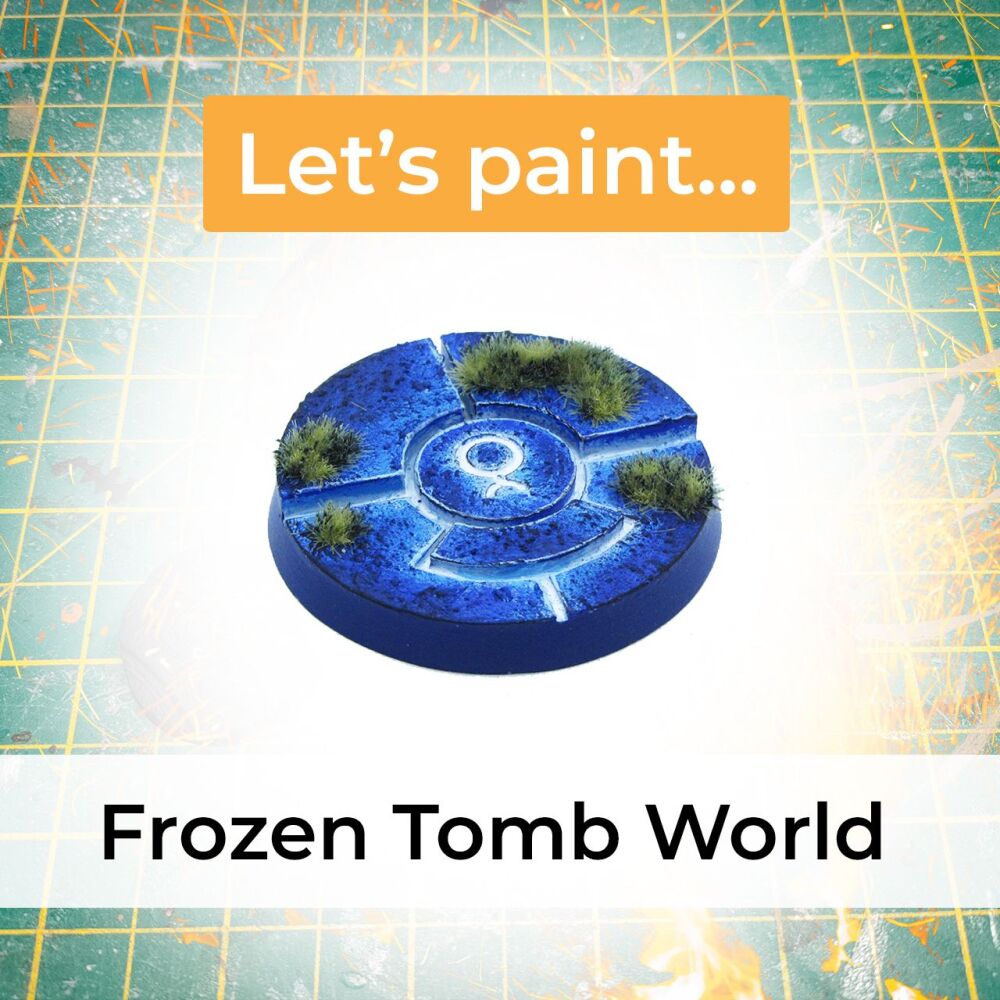 Frozen Necron Tomb Word base painting guide