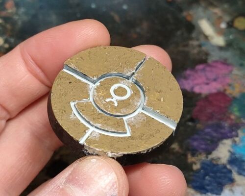 Frozen Necron Tomb Word base painting guide