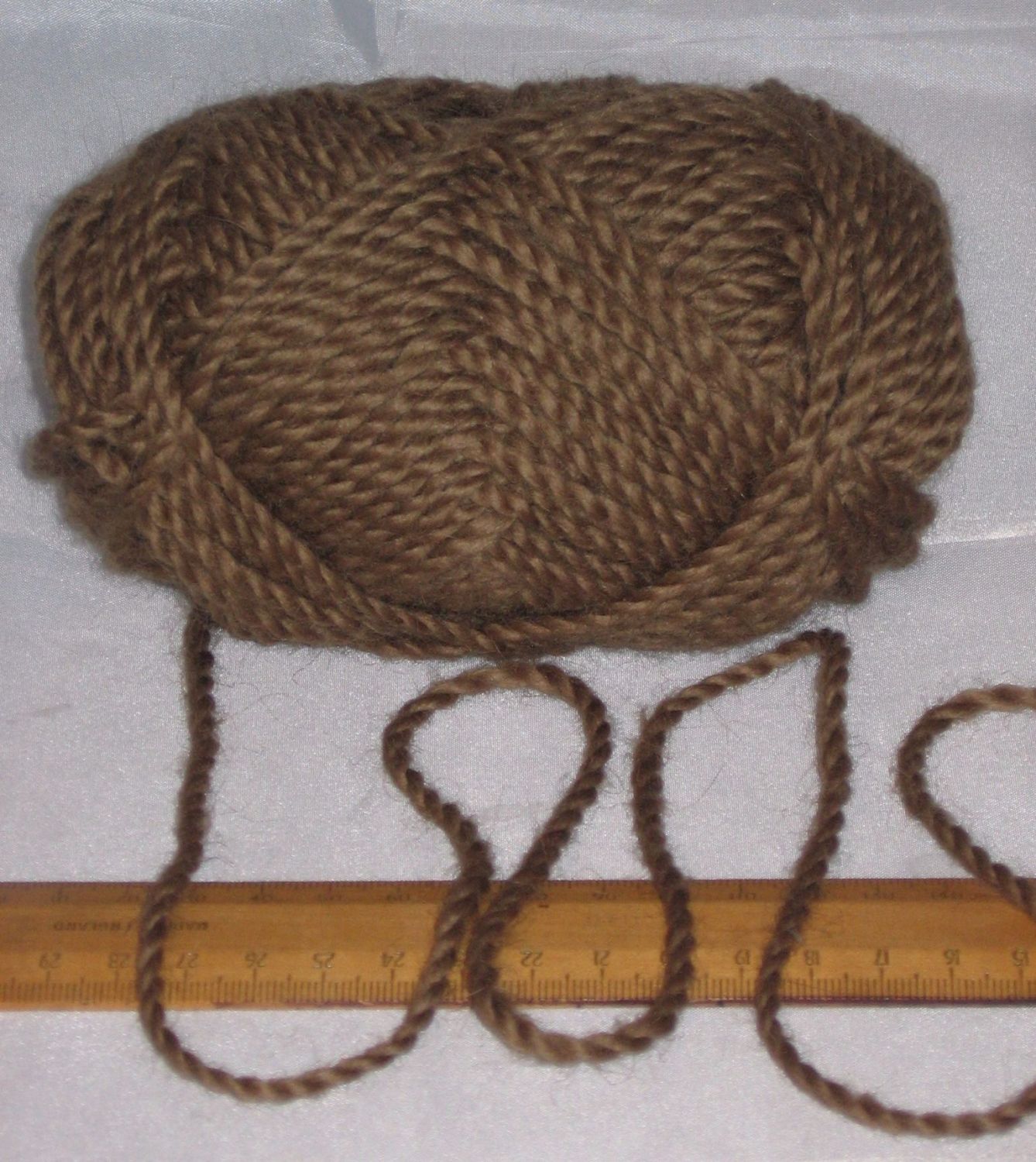 100g ball Rich Sepia Brown 100% Pure Merino knitting Wool Worsted Spun ...