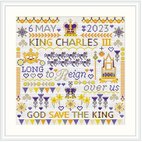 God Save The King - Coronation Cross Stitch