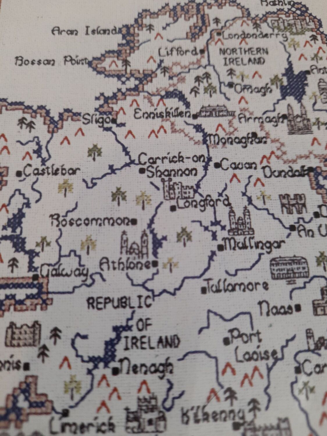 Cross Stitch Maps by Heritage Crafts