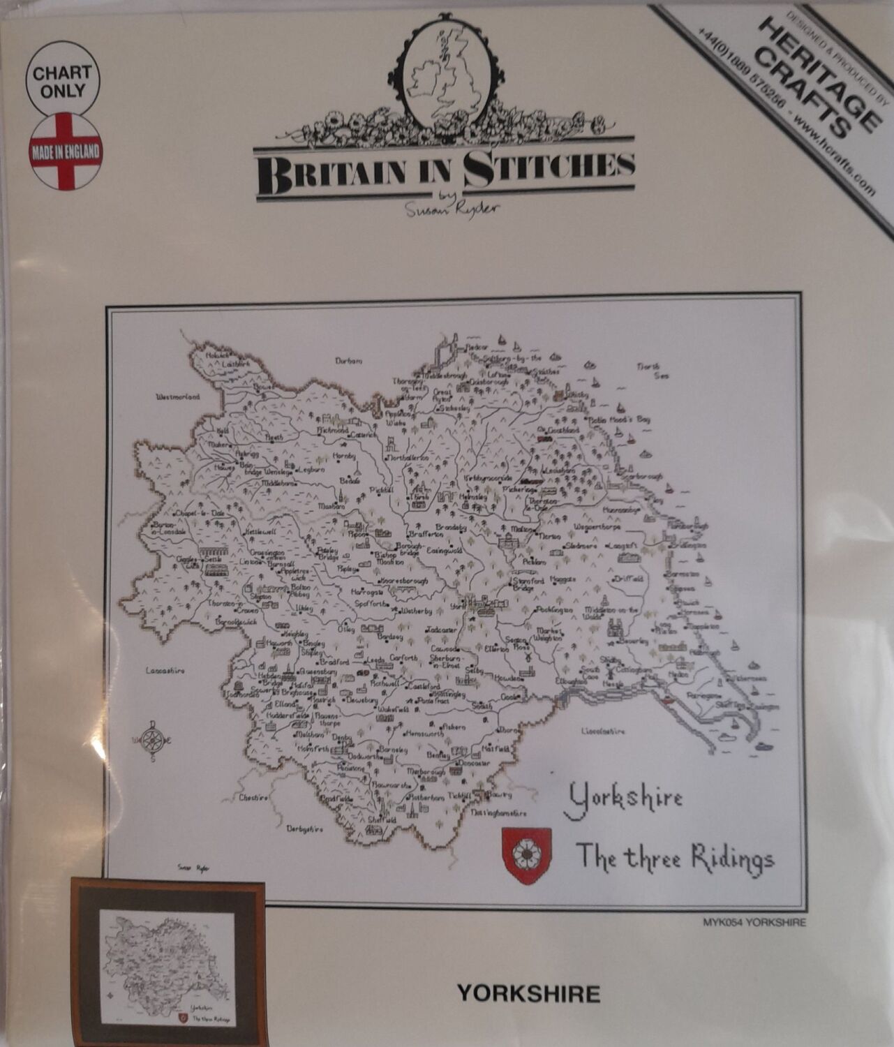 Cross Stitch Maps by Heritage Crafts