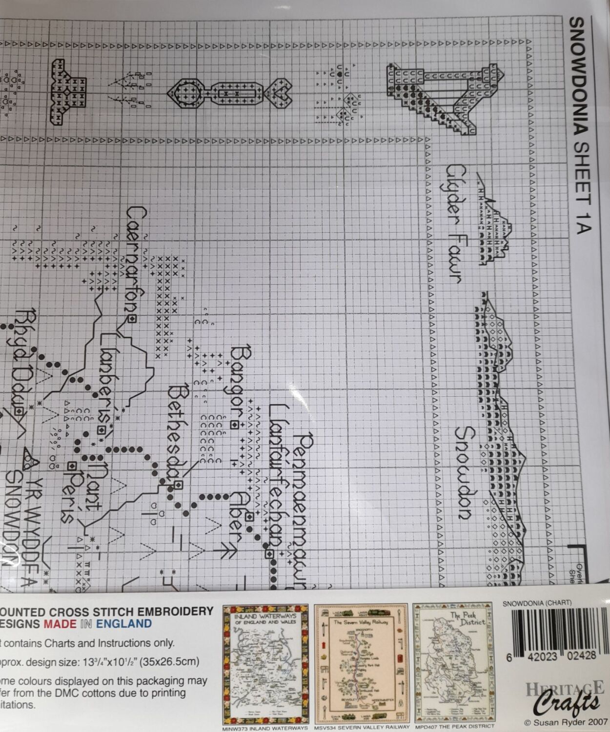 Cross Stitch Maps by Heritage Crafts