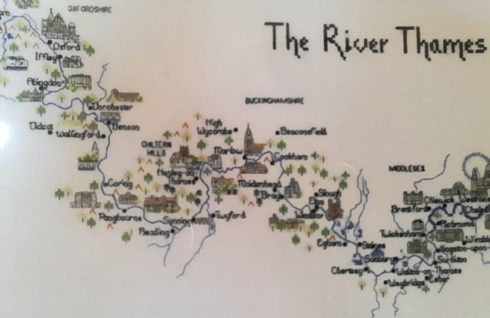 Cross Stitch Maps by Heritage Crafts