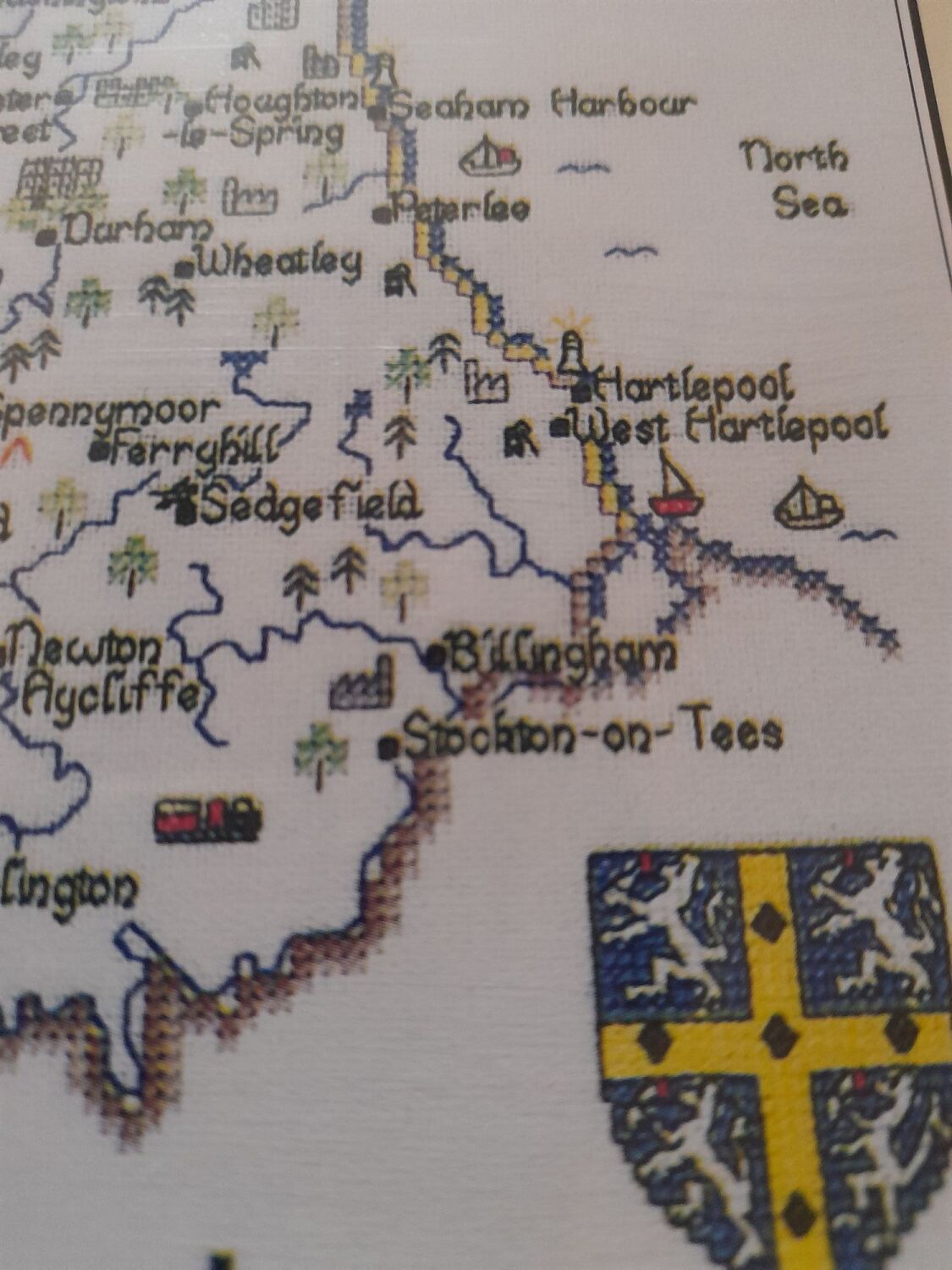 Cross Stitch Maps by Heritage Crafts
