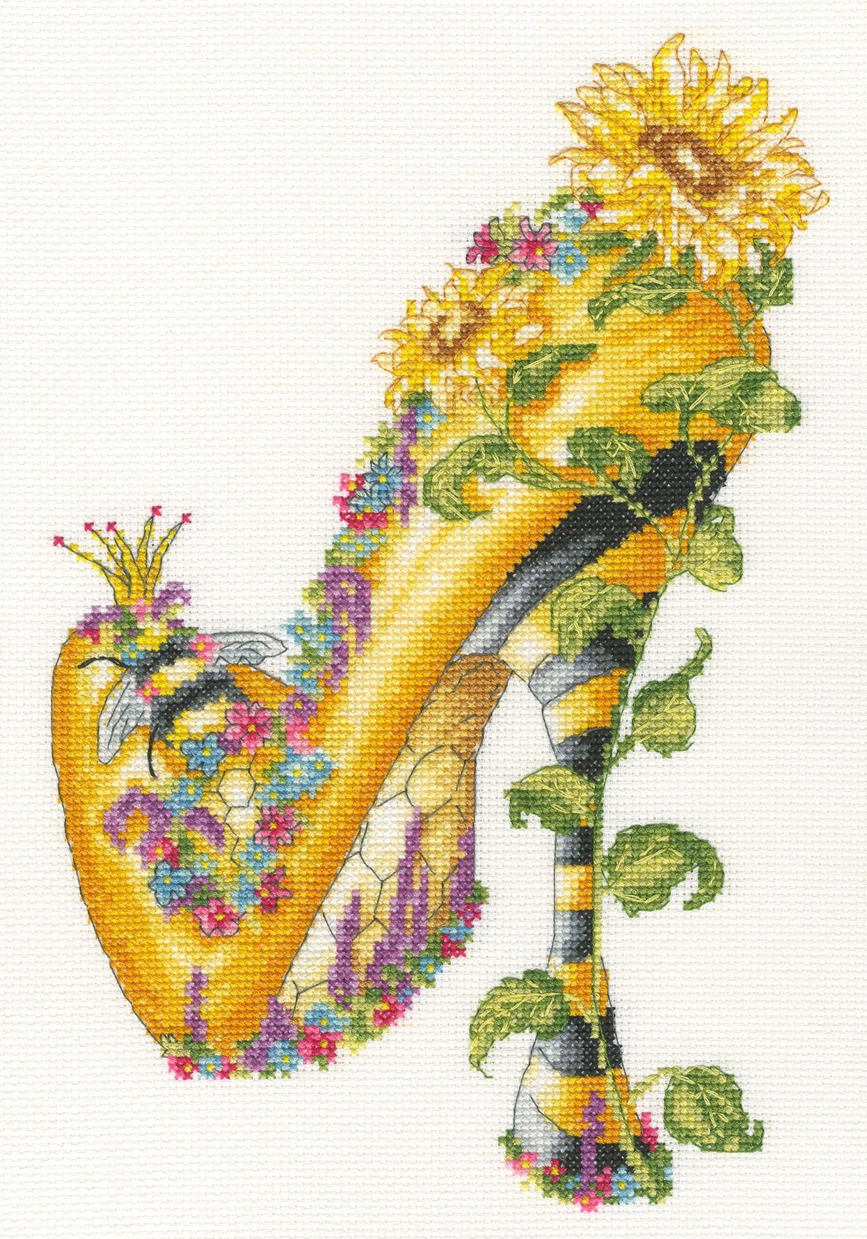 Posy Shoe - Sally King Cross Stitch