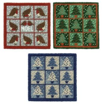 Festive Christmas Trees Tapestry Kit by 'One Off Needlework'