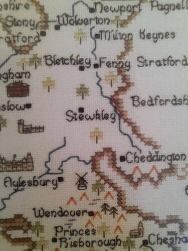 Cross Stitch Maps by Heritage Crafts